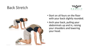 Podfit Lower back stability exercises | PPTX