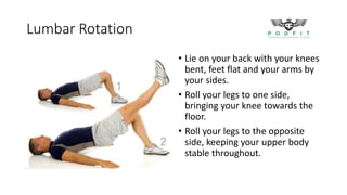 Podfit Lower back stability exercises | PPTX
