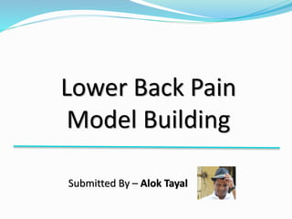 Lower back pain Regression models | PDF