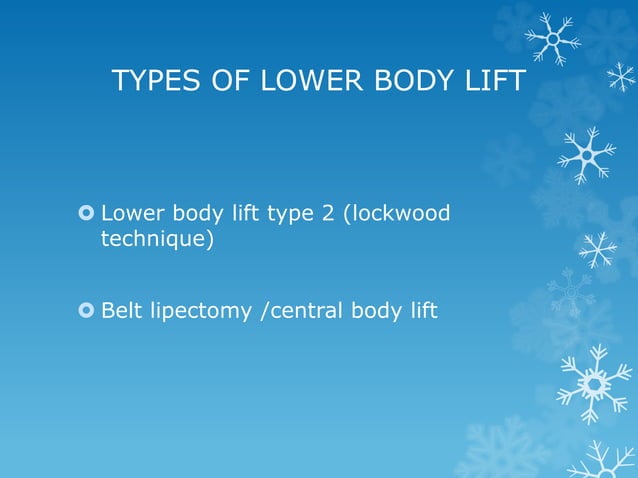 Lower body lifts | PPT