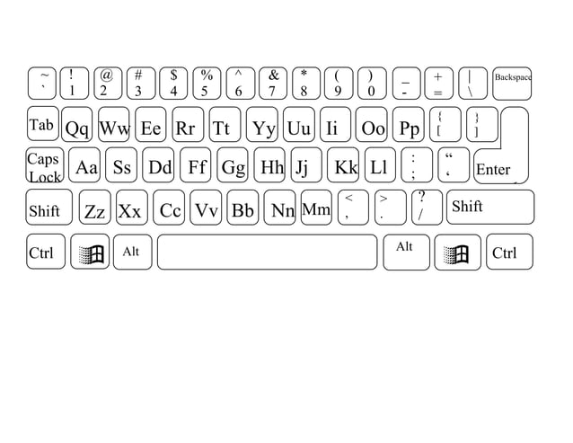 Lower Case Win Keyboard | PPT