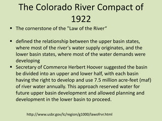 The Colorado River Project | PPTX