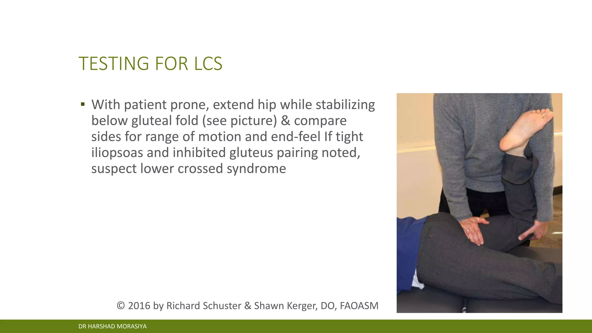 Lower cross syndrome | PPTX