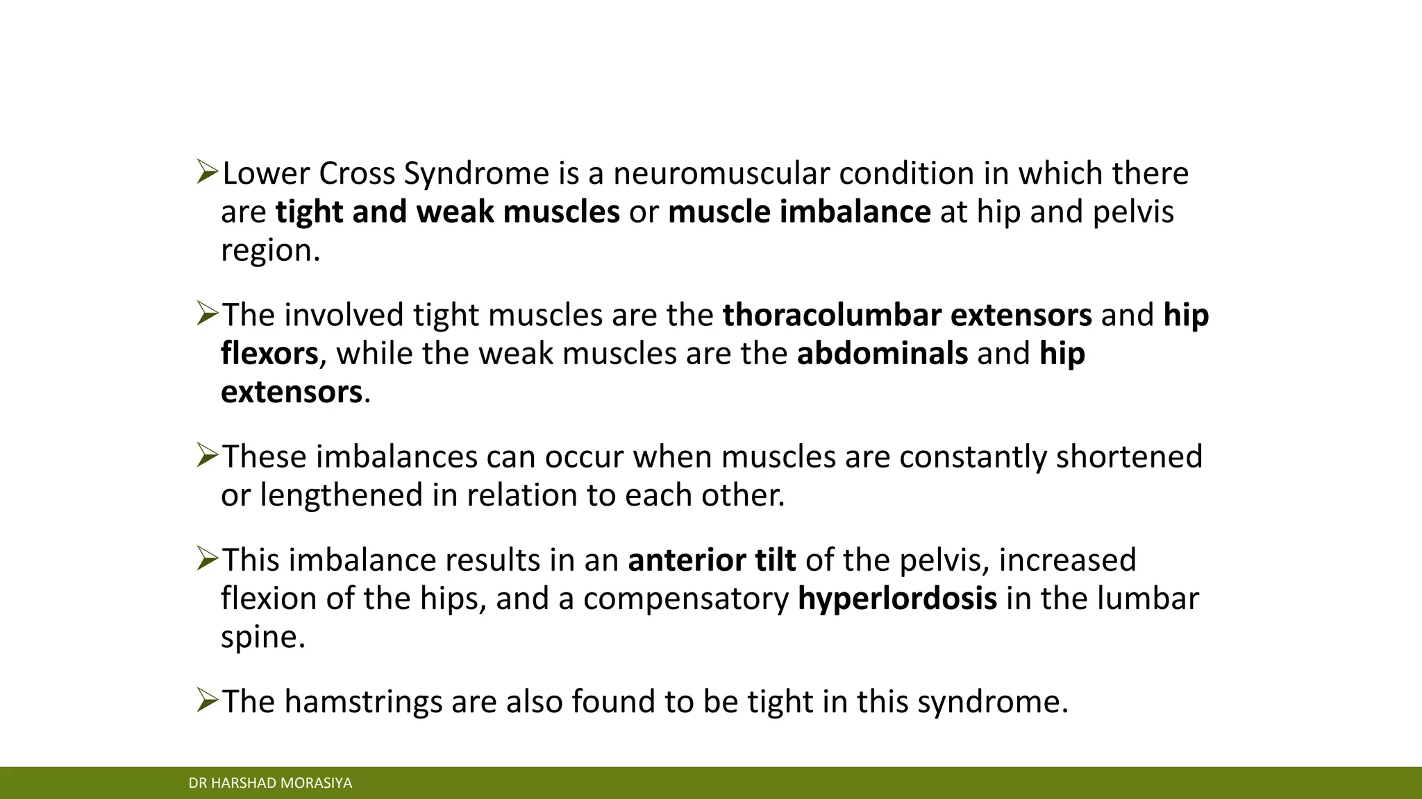 Lower cross syndrome | PPTX
