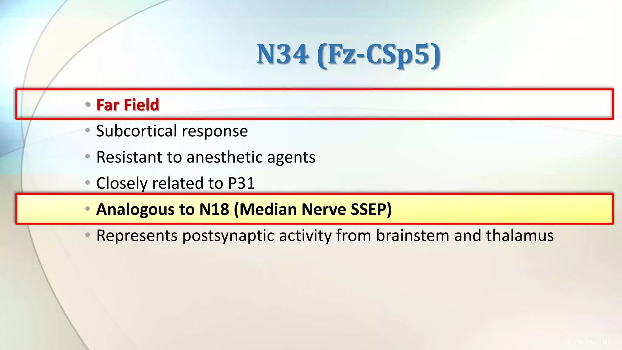 Lower Extremity Somatosensory Evoked Potentials (lower SSEP) | PPTX