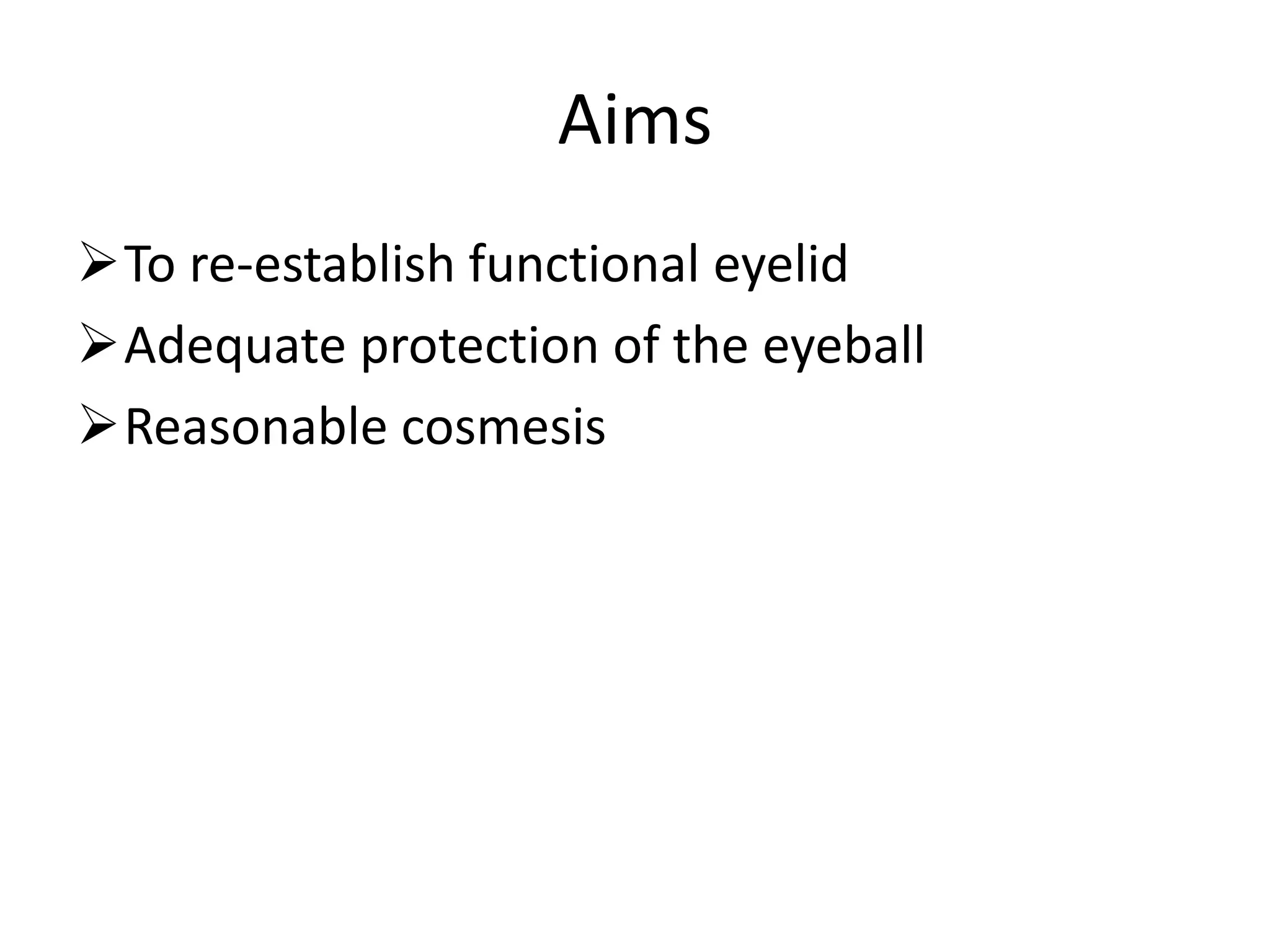 Lower eyelid reconstruction | PPTX