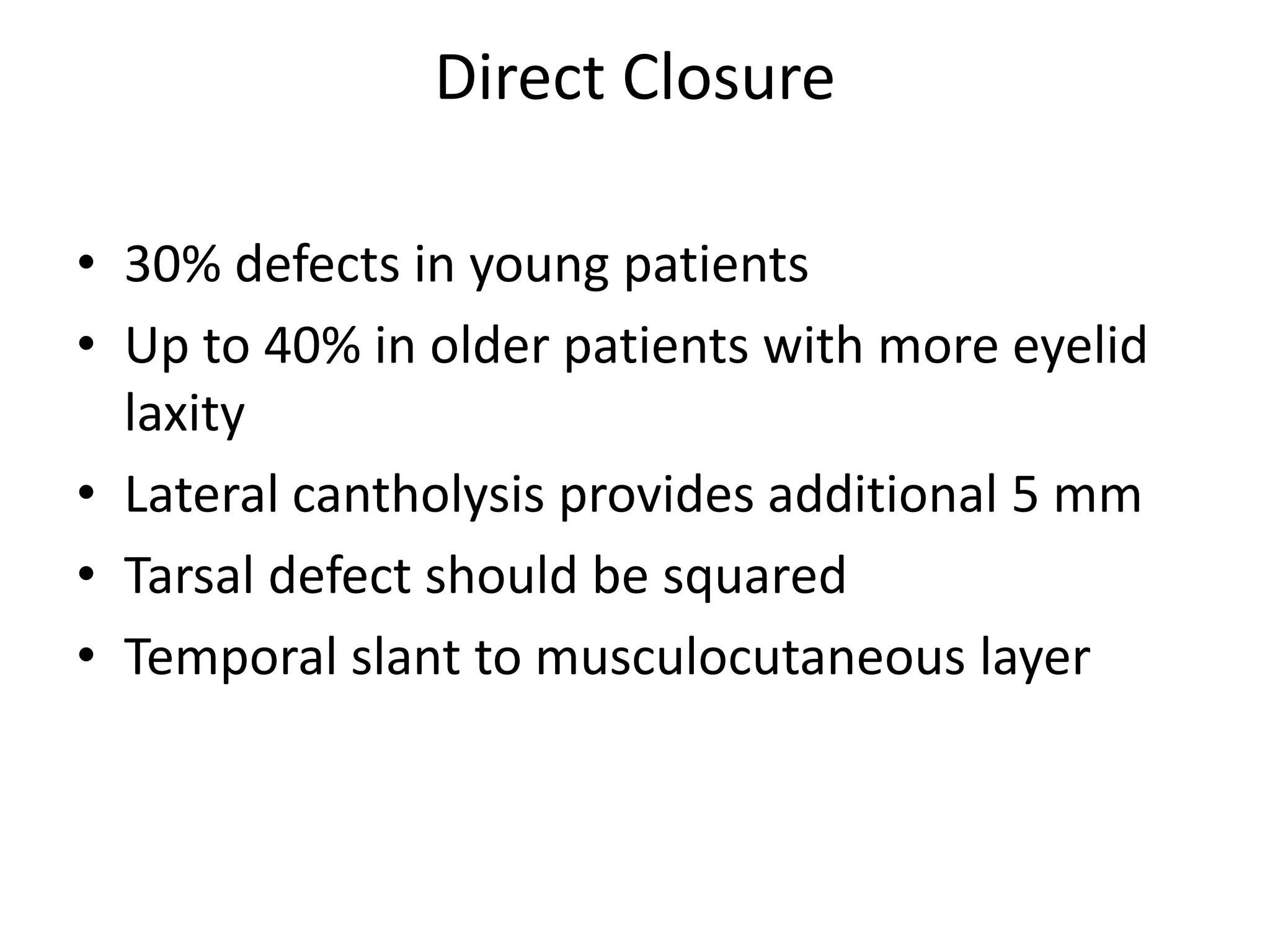 Lower eyelid reconstruction | PPTX
