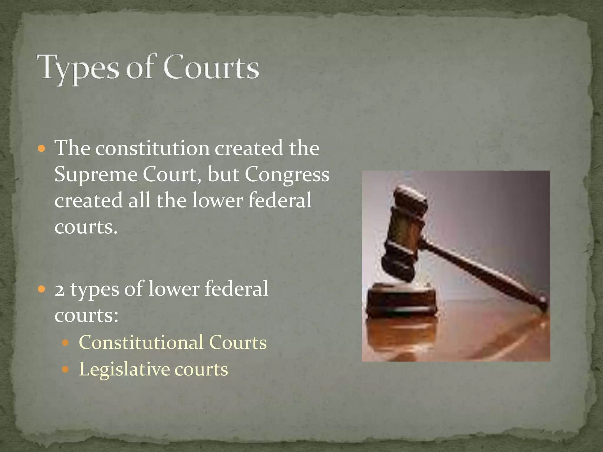 Lower federal courts | PPTX
