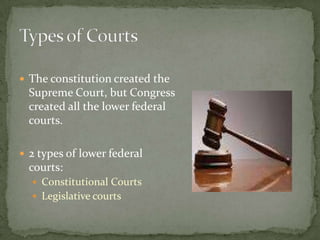 Lower federal courts | PPTX | Legal Services Industry | Industries