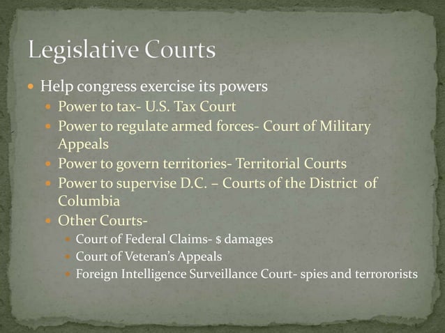 Lower federal courts | PPT
