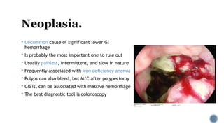 LOWER Gastro Intestinal Bleeding and its managements.pptx