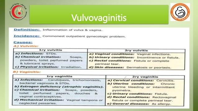 Lower Genital Tract Infection Tutorialpptx