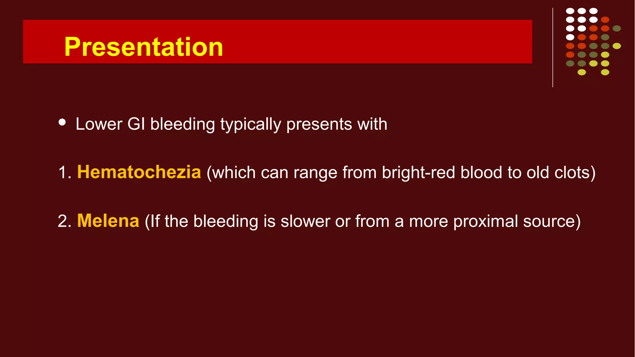 Lower GI - Bleed | PPT
