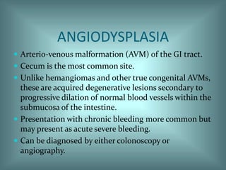 Lower Gastro-Intestinal Bleed | PPTX
