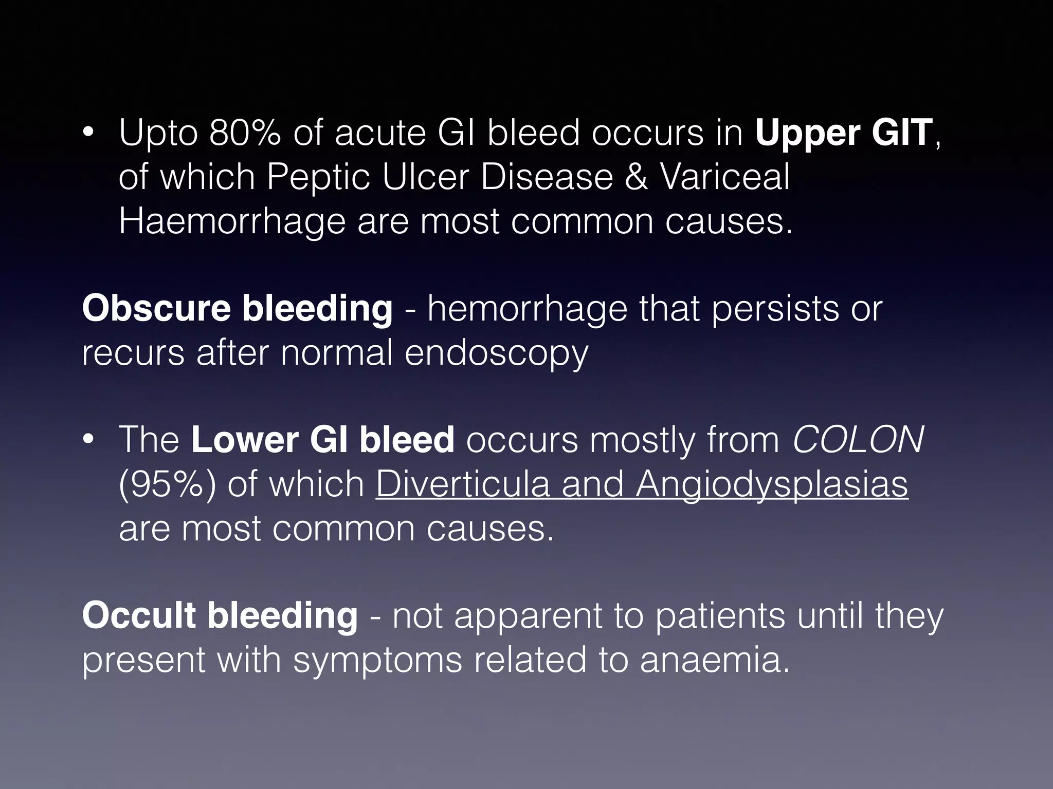 Lower GI bleed | PDF