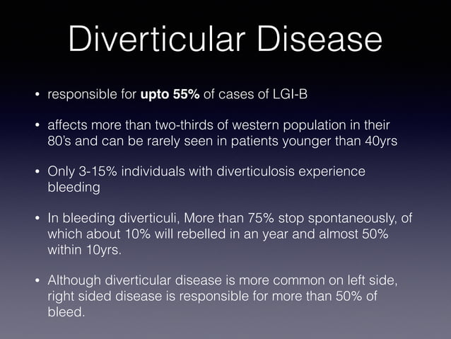Lower GI bleed | PDF