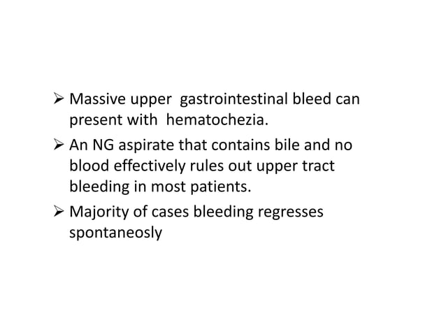 Lower Gastrointestinal Bleed | PPTX | Digestive Disorders | Diseases ...