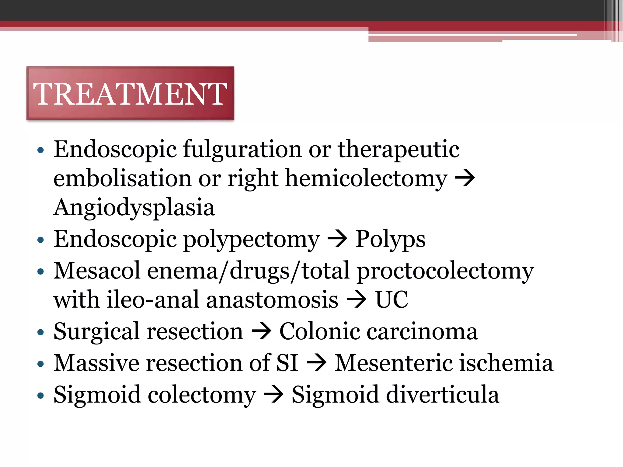 Lower GastroIntestinal Bleeding | PPTX