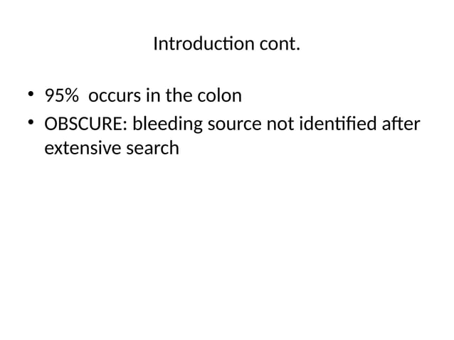 Lower Gi Bleeding Pptx Surgical Emergency Pptx