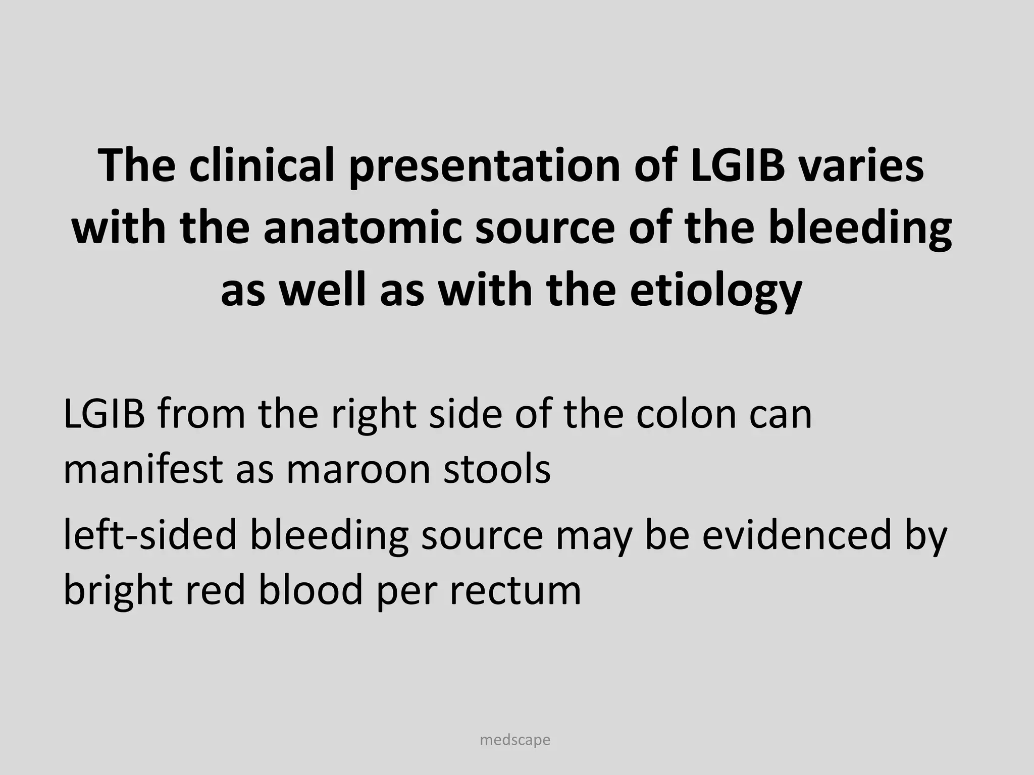 Lower gi bleeding | PPTX
