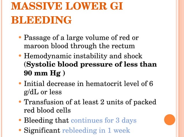 Lower GI Bleeding | PPT