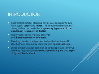 lower gi bleeding assessment and managment adel hamed.pptx