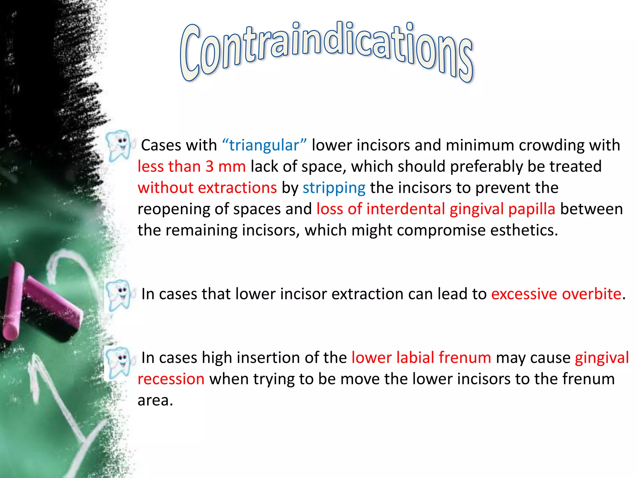 Lower incisor extraction in Orthodontics | PPTX