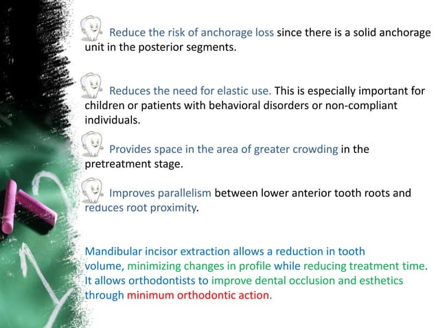 Lower incisor extraction in Orthodontics | PPTX
