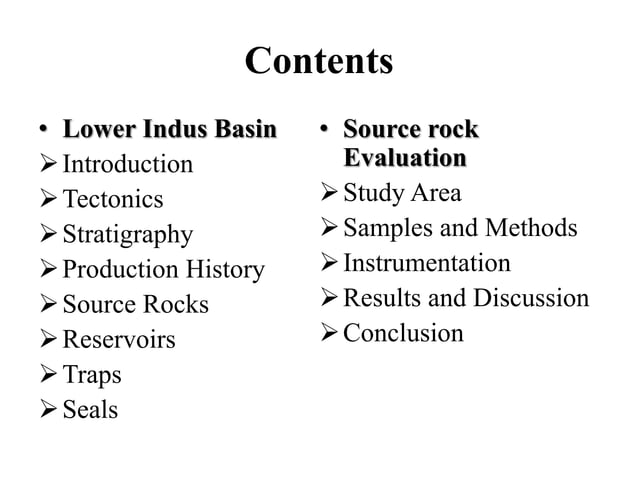 Lower indus basinPetroleum Play Of Lower Indus Basin | PPTX | Geography ...