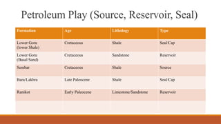 Stratigraphy and petroleum prospect of Lower Indus Basin | PPTX