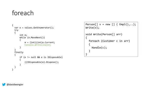 Lowering in C#: What really happens with your code?, from NDC Oslo 2019 | PPT