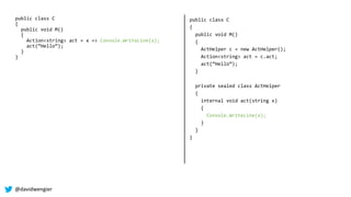 Lowering in C#: What really happens with your code?, from NDC Oslo 2019 | PPT
