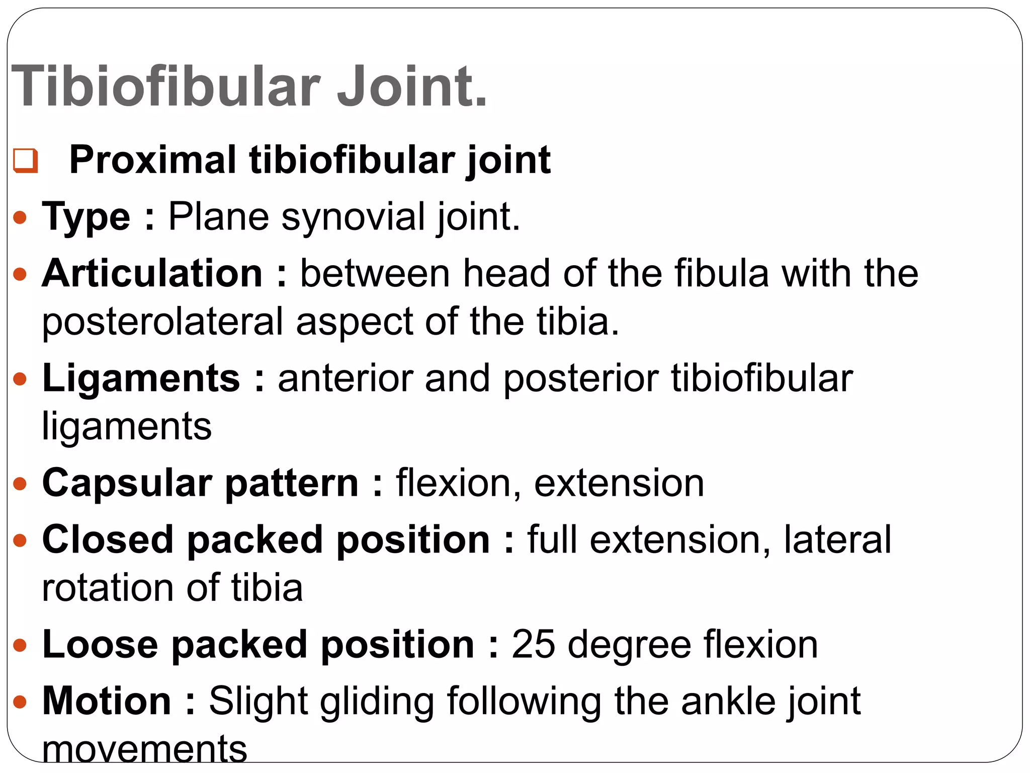 Anatomy of Lower leg, ankle, and foot | PPTX