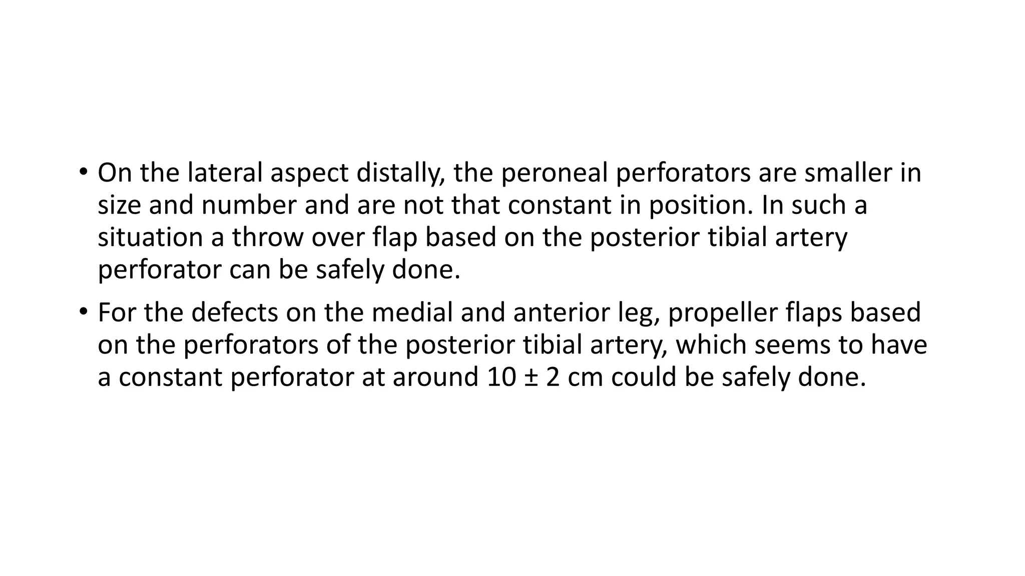 Lower leg defect reconstruction | PPTX