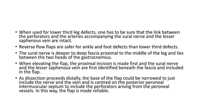 Lower leg defect reconstruction | PPTX | First Aid | Injuries