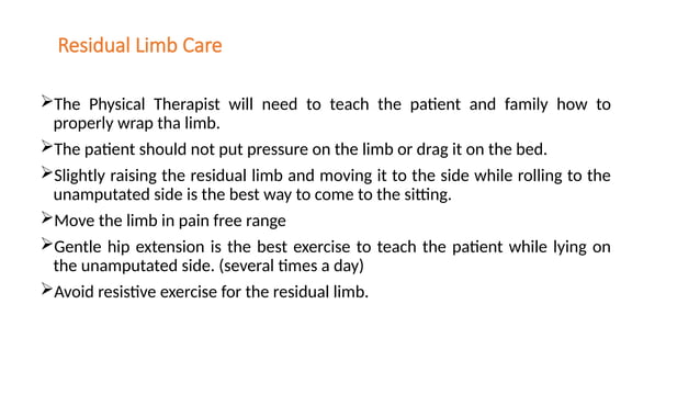 LOWER LIMB AMPUTATION Amputation is the surgical removal of a limb or ...