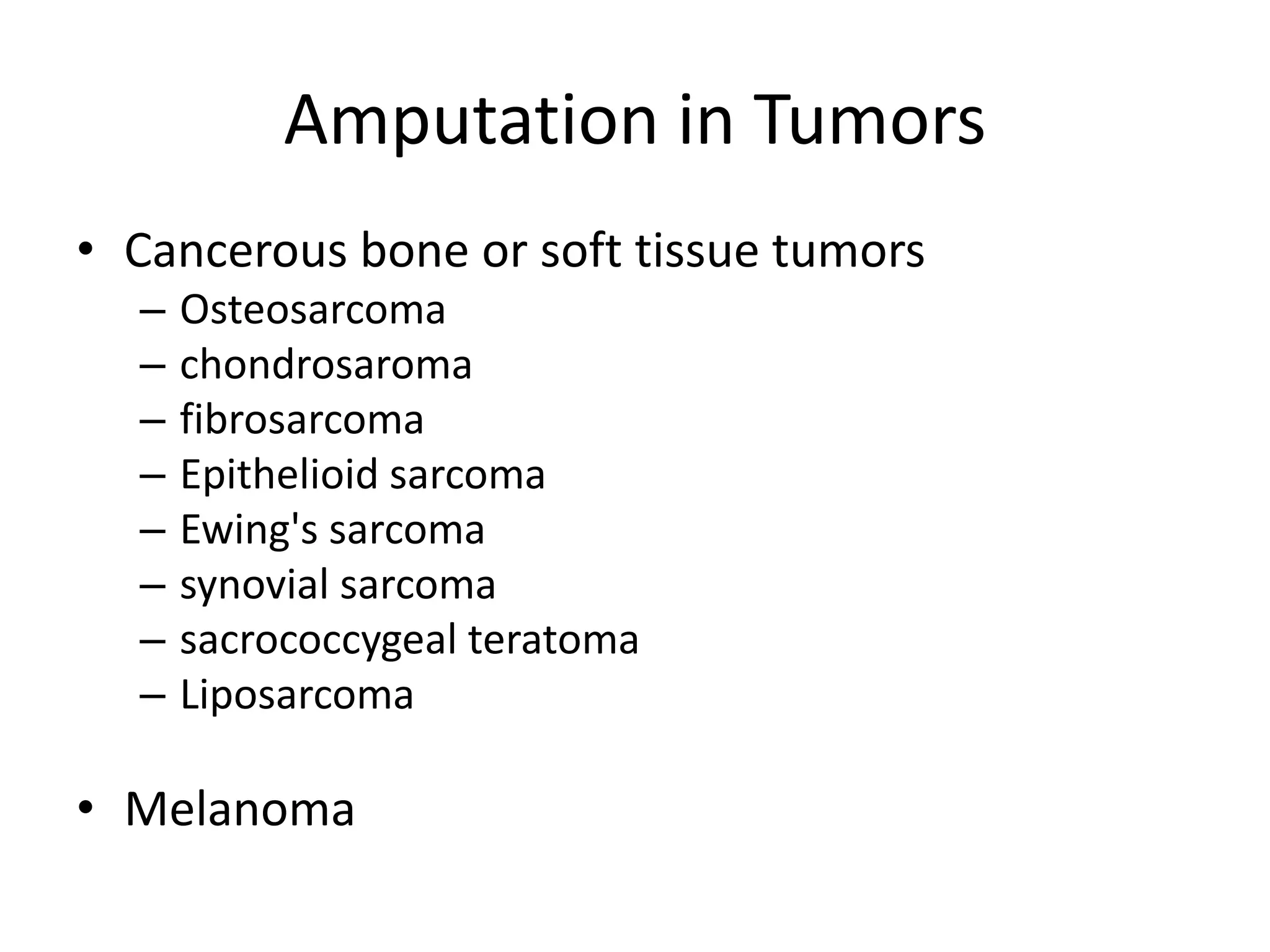Lower Limb Amputations (Part I) | PPTX