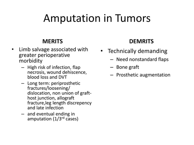 Lower Limb Amputations (Part I) | PPTX