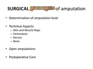 Lower Limb Amputations (Part I) | PPTX