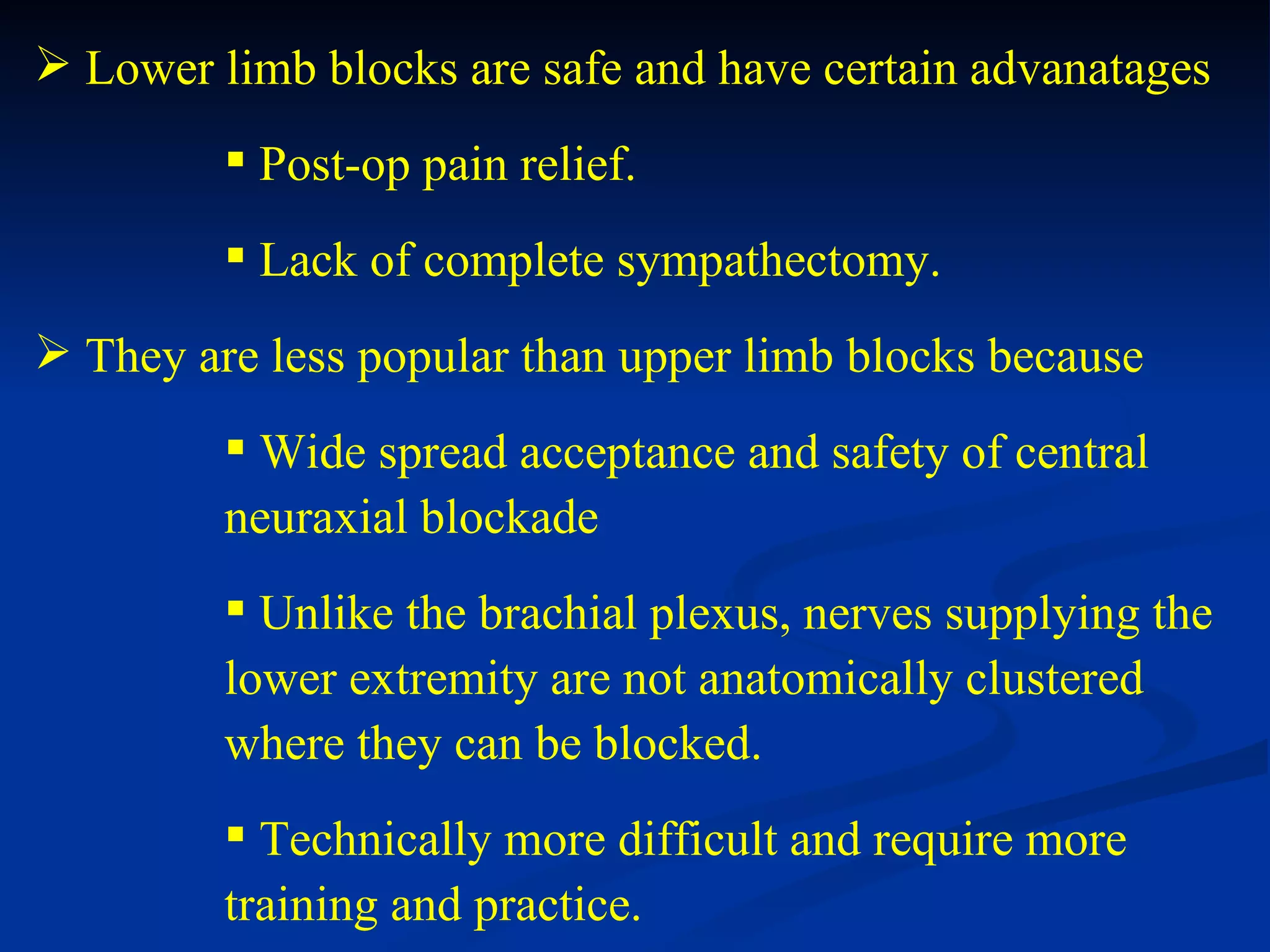 Lower limb blocks | PPT