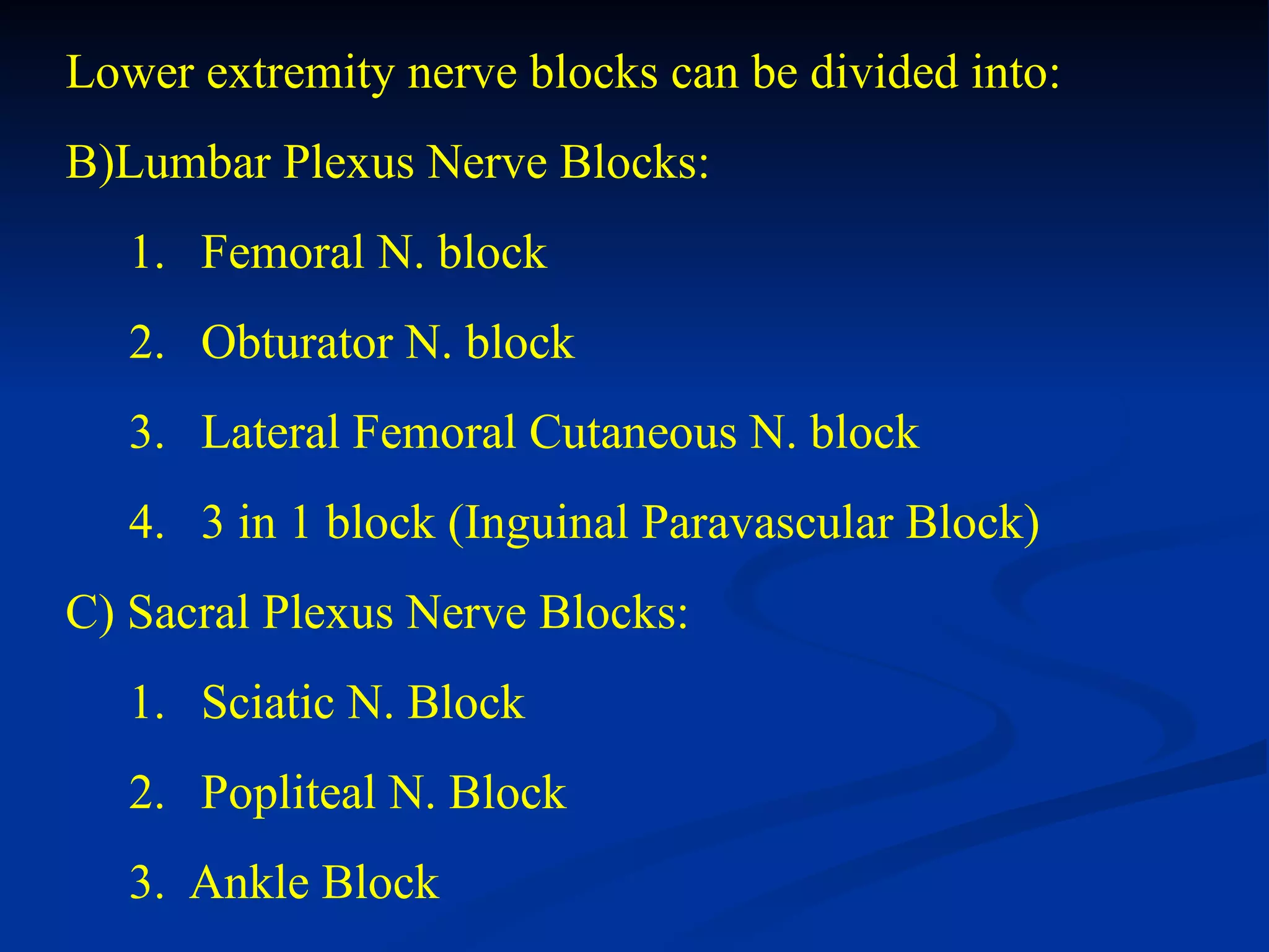 Lower limb blocks | PPT
