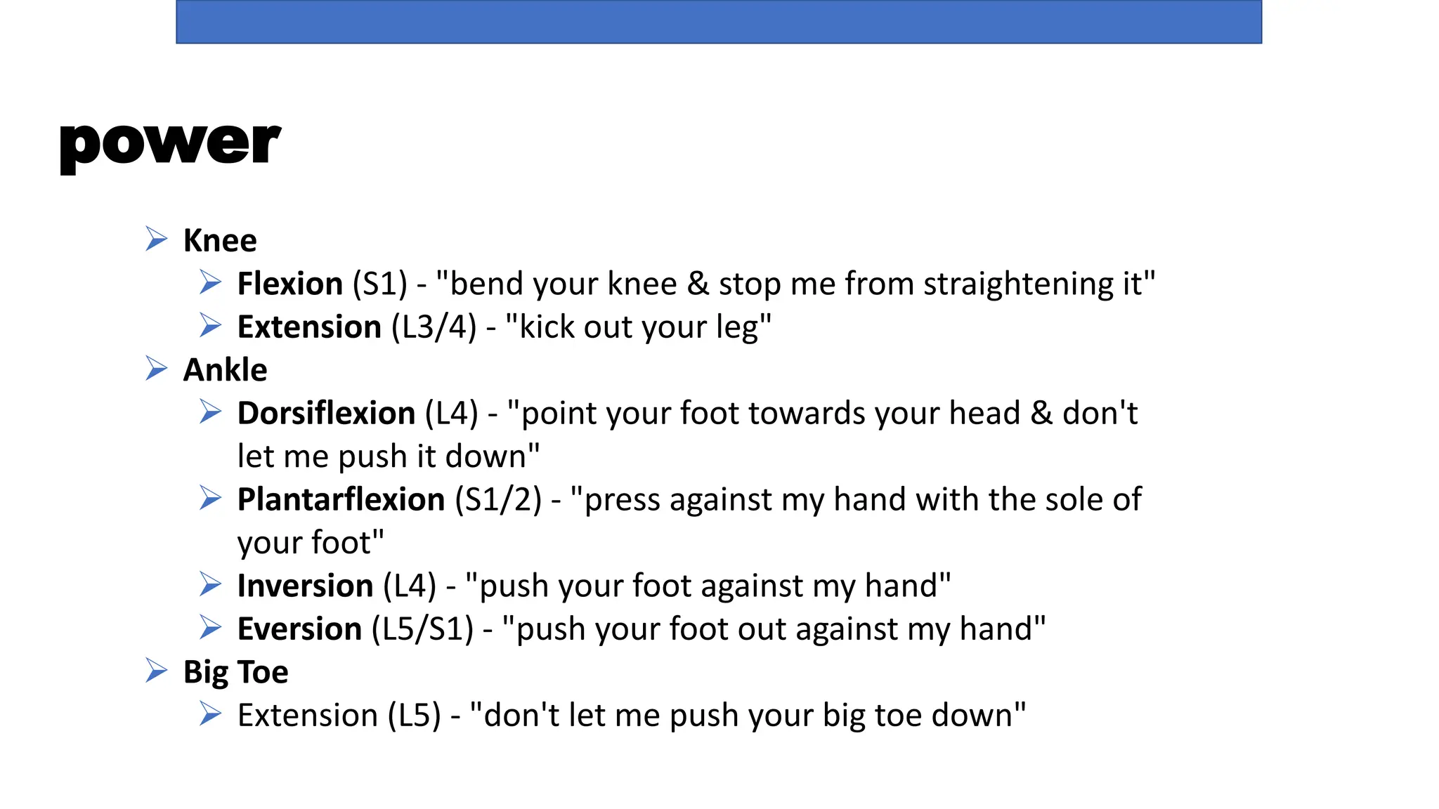 LOWER LIMB EXAMINATION.pptxThe neurologic examination is typically ...