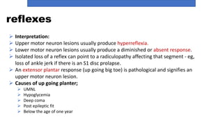 LOWER LIMB EXAMINATION.pptxThe neurologic examination is typically ...