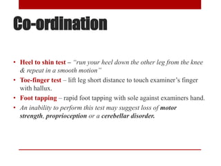 Lower limb neurological examination | PPTX