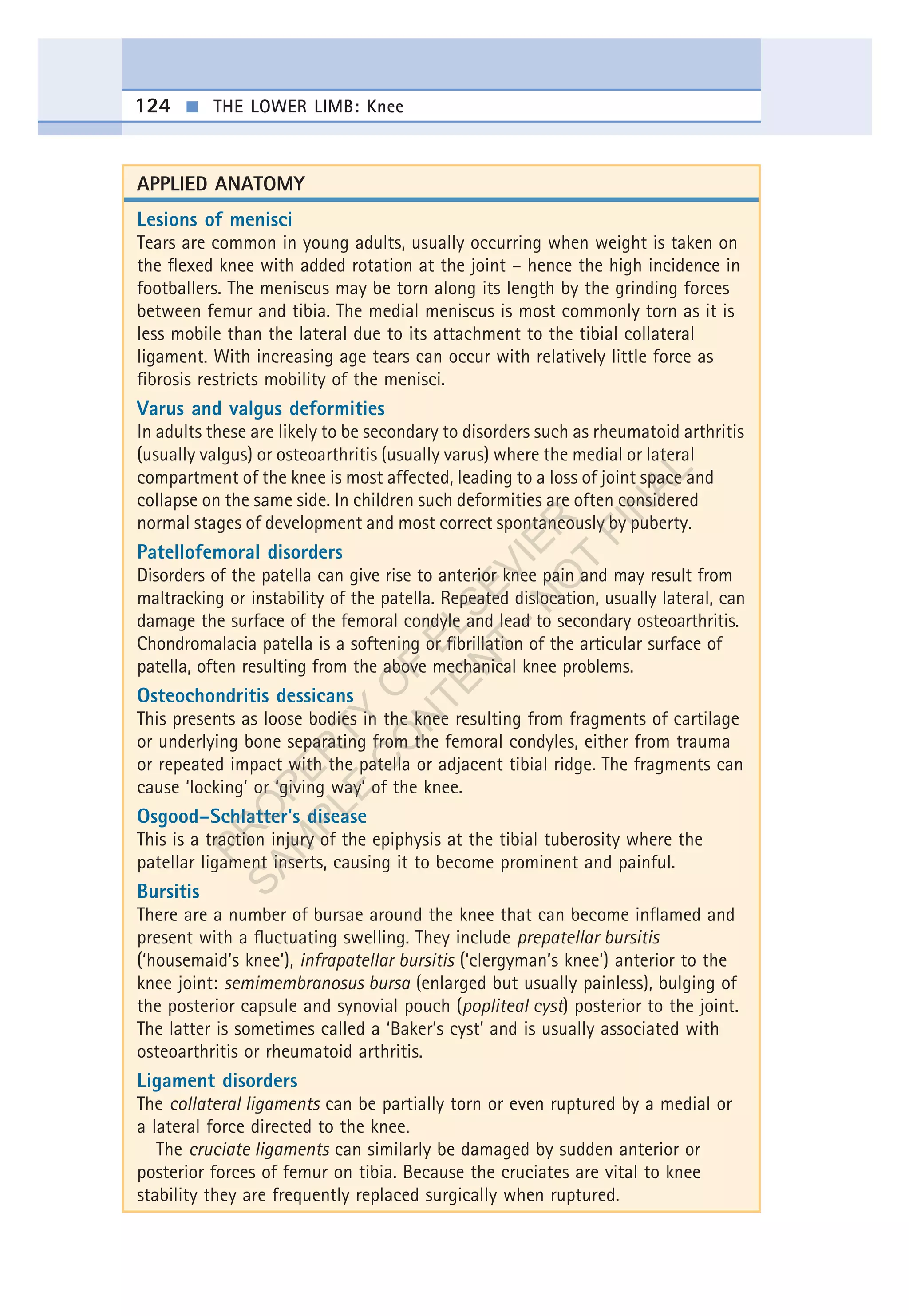 Lower limb nice note | PDF