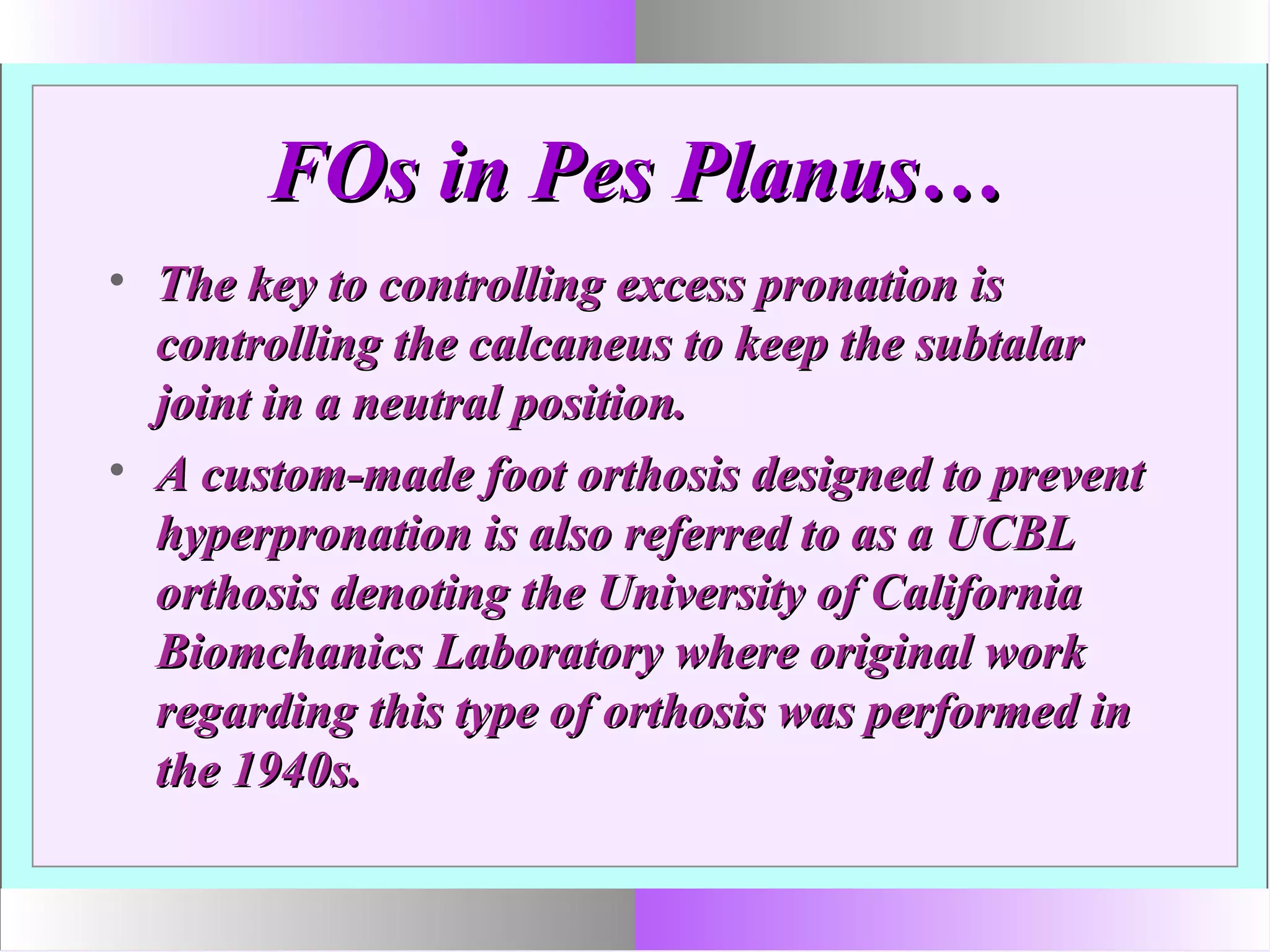 Lower limb orthoses | PPT