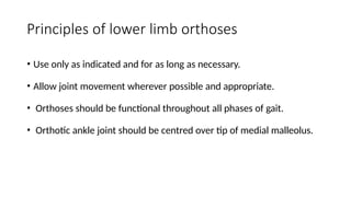 Comprehensive Guide to Lower Limb Orthoses: Types, Materials, and ...