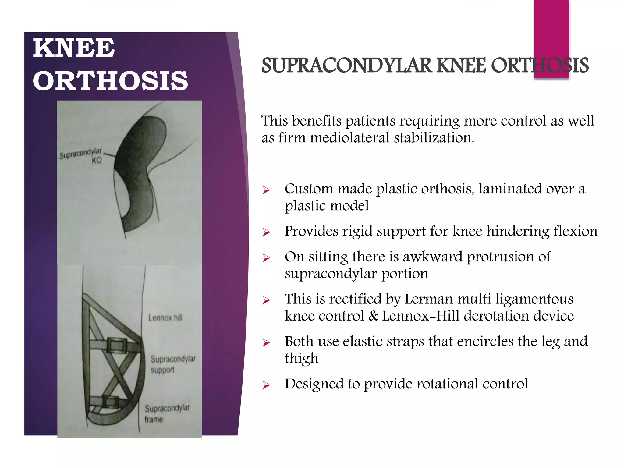 Lower limb orthosis | PPTX