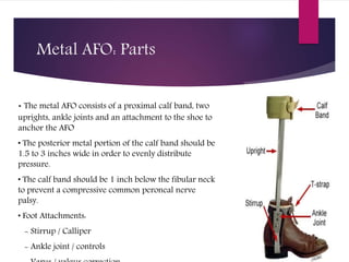 Lower limb orthosis | PPTX