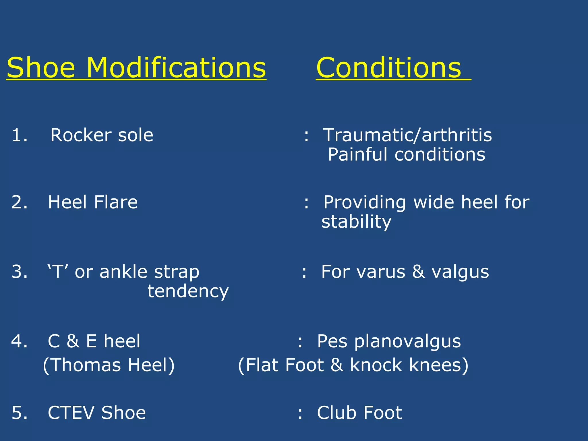 Lower Limb Orthotics - Dr Rajendra Sharma | PPT